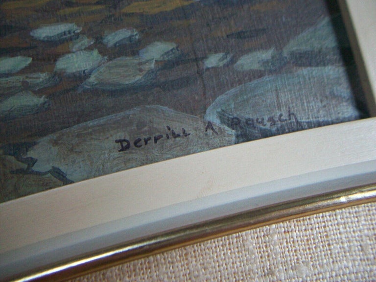 Derrill a. Rausch, Framed Coastal Oil Painting, Canada, Late 20th ...