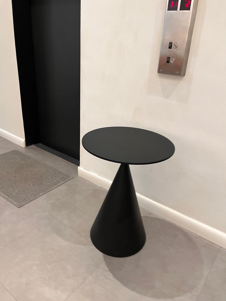 Desalto Mini Black Clay Side Table by Marc Krusin in Stock For Sale at ...