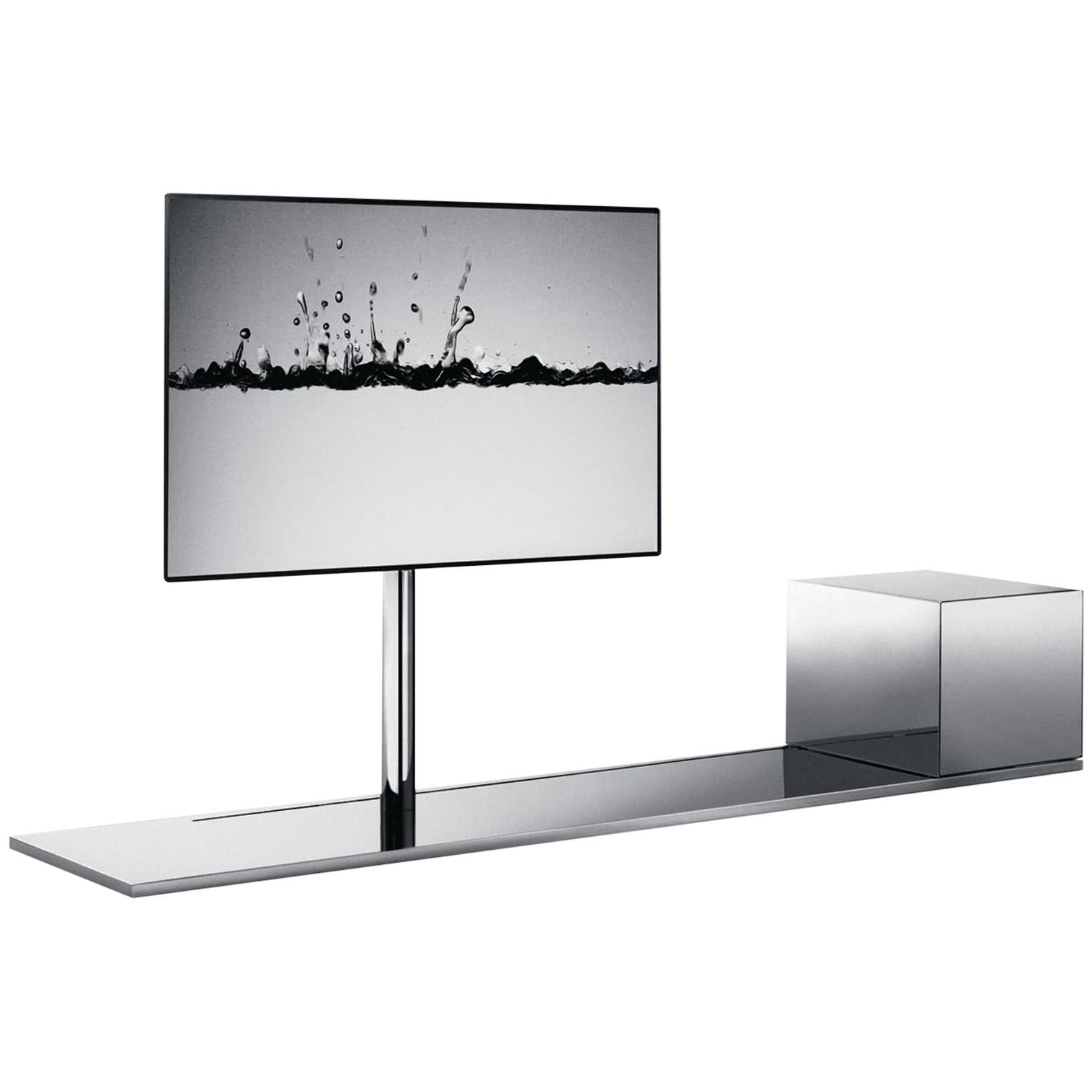 Desalto "Sail" TV Stand in Polished Stainless at 1stDibs
