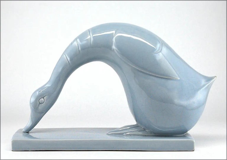 Desbarbieux French Art Deco Ceramic Goose at Saint-Clément, 1930 For ...