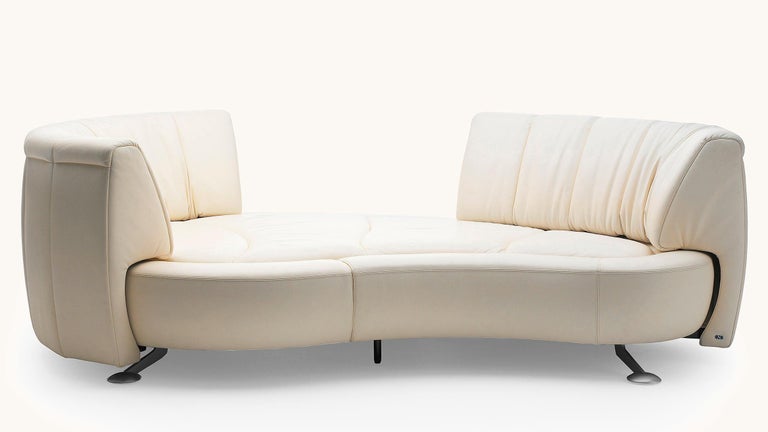 De Sede DS-164 Right Sofa Bed in Off White Upholstery by Hugo de Ruiter ...