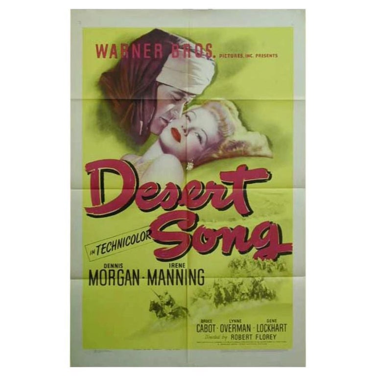 Desert Song, Unframed Poster, 1943 For Sale at 1stDibs