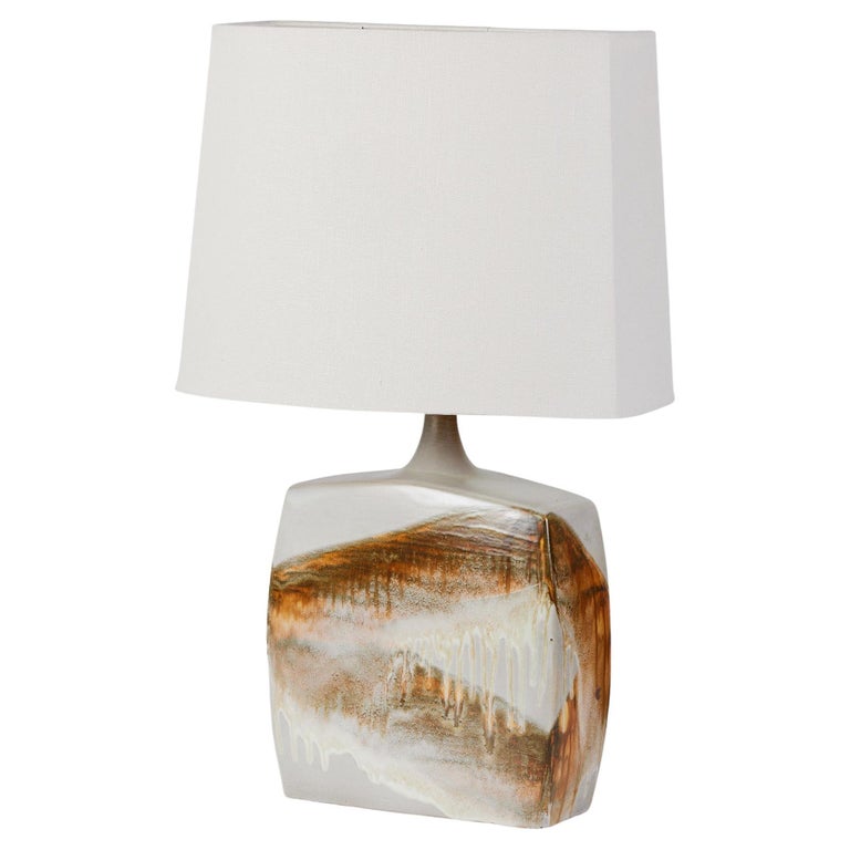 Desert Sunset Drip Glaze Ceramic Table Lamp at 1stDibs