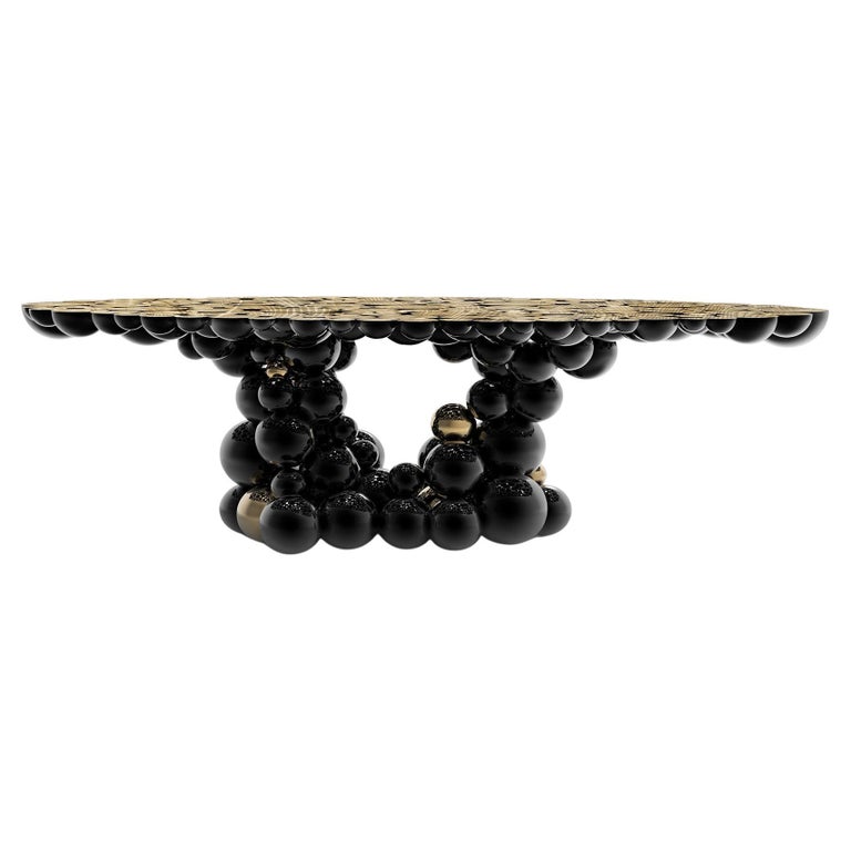 Design Dinning Table "Atom" in Metal For Sale at 1stDibs