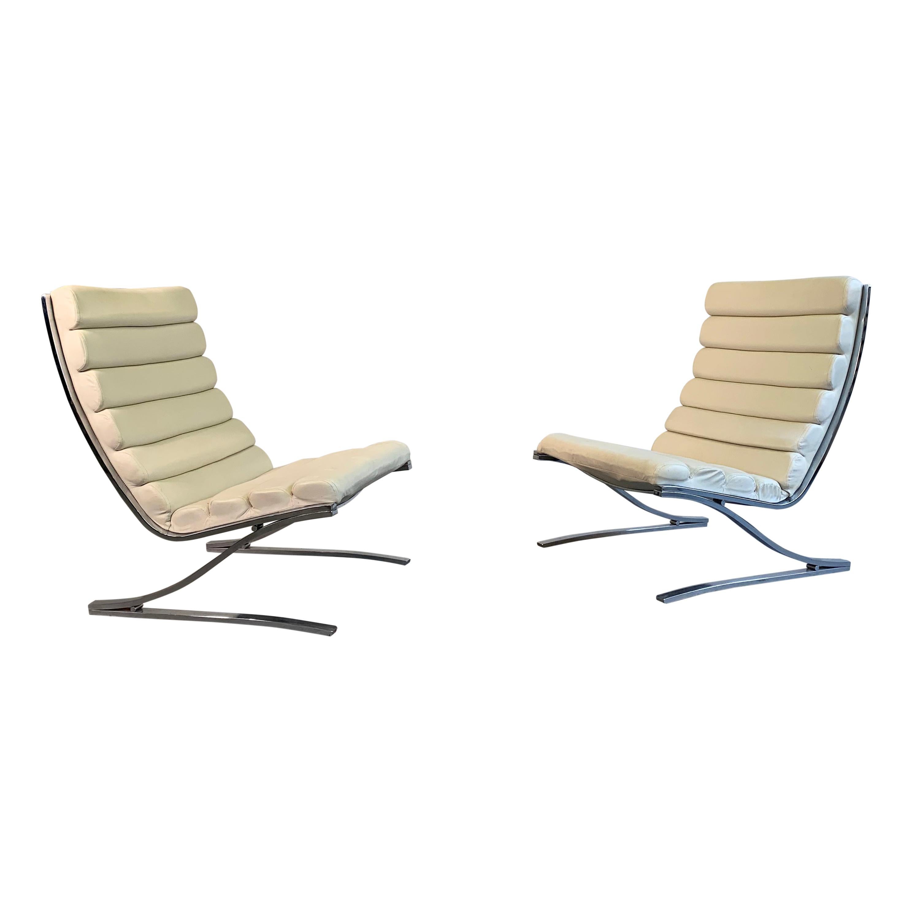 Design Institute of America Cantilevered Lounge Chair and Ottoman at ...