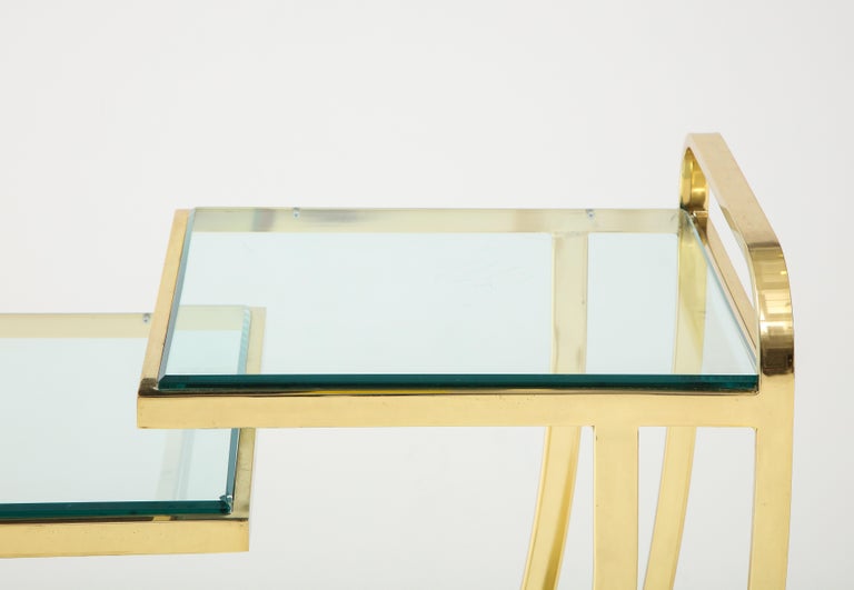 Design Institute of America Style Two Level Bar Cart For Sale at 1stDibs