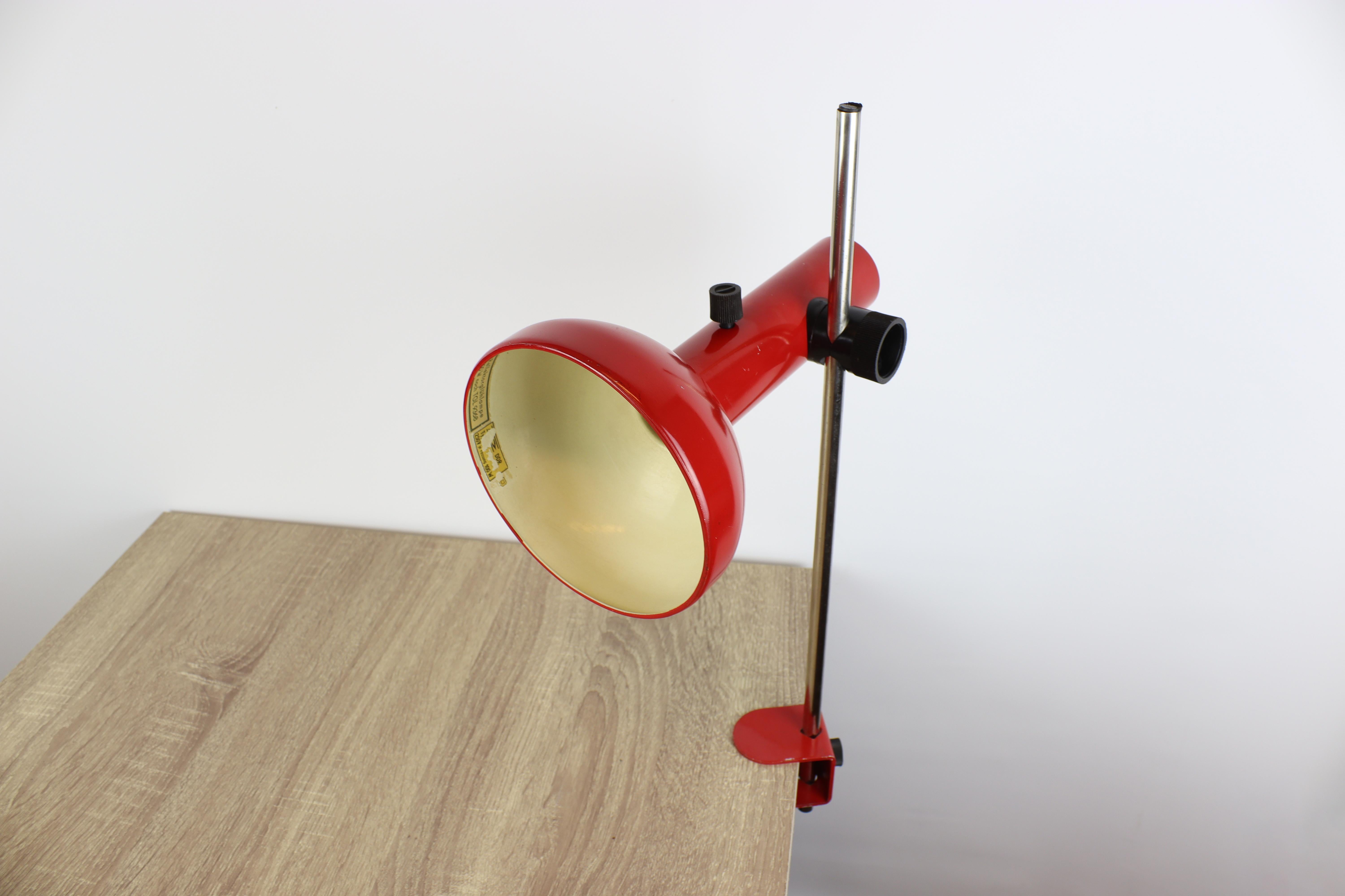 Design Rare Work Lamp Made in Germany in the 1960s For Sale at 1stDibs