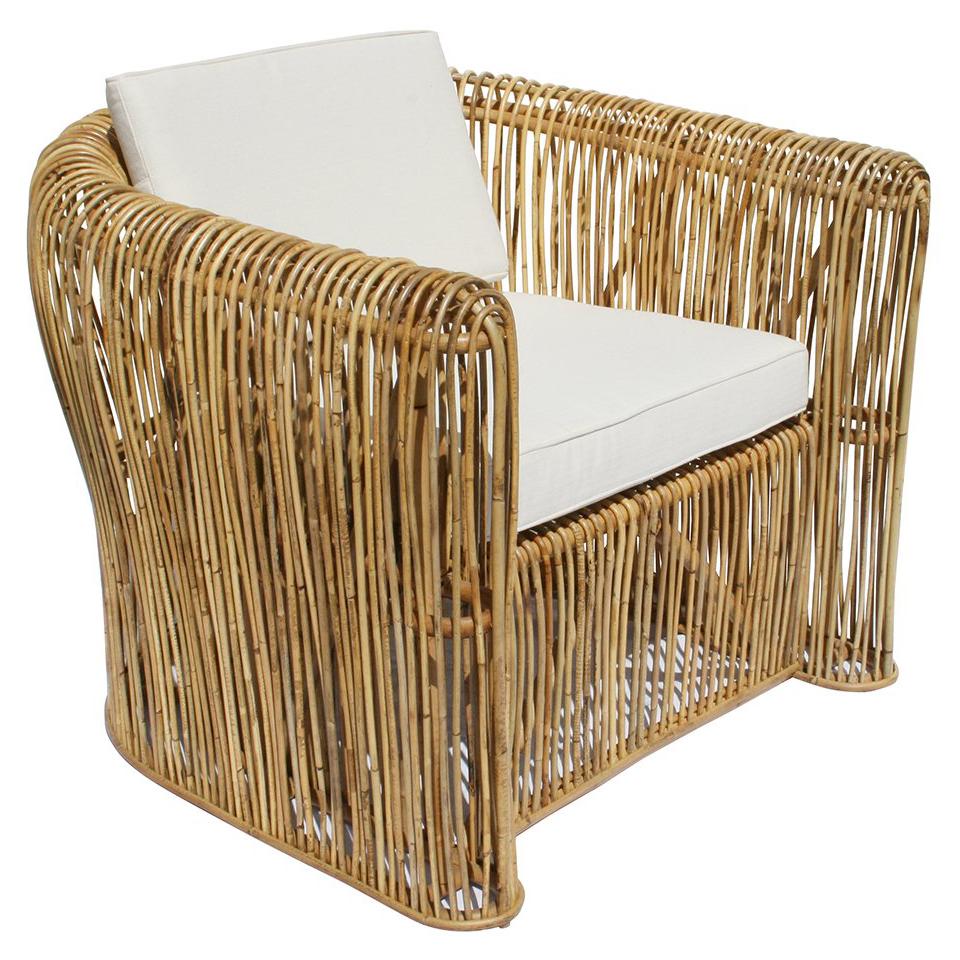 Design Rattan Armchair at 1stDibs