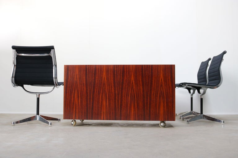 Design Sideboard / Cabinet by Florence Knoll for De Coene Leather ...