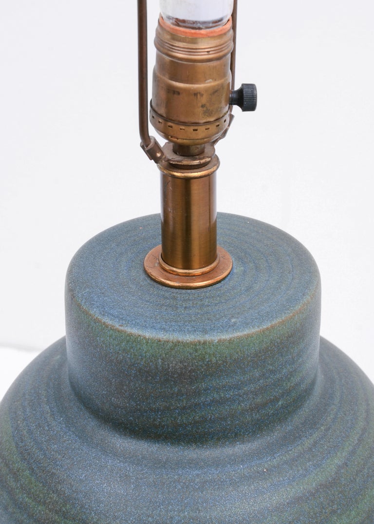 Design Technics Mid-Century Modern Lee Rosen Stoneware Ceramic Lamp ...