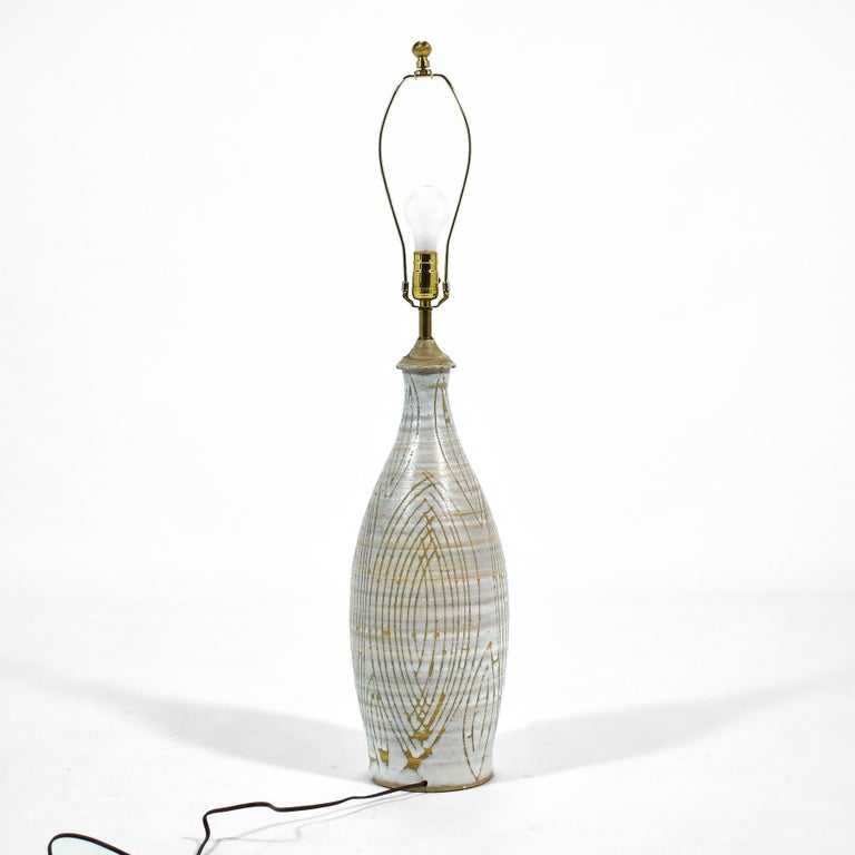 Design Technics Style Ceramic Lamp For Sale at 1stDibs
