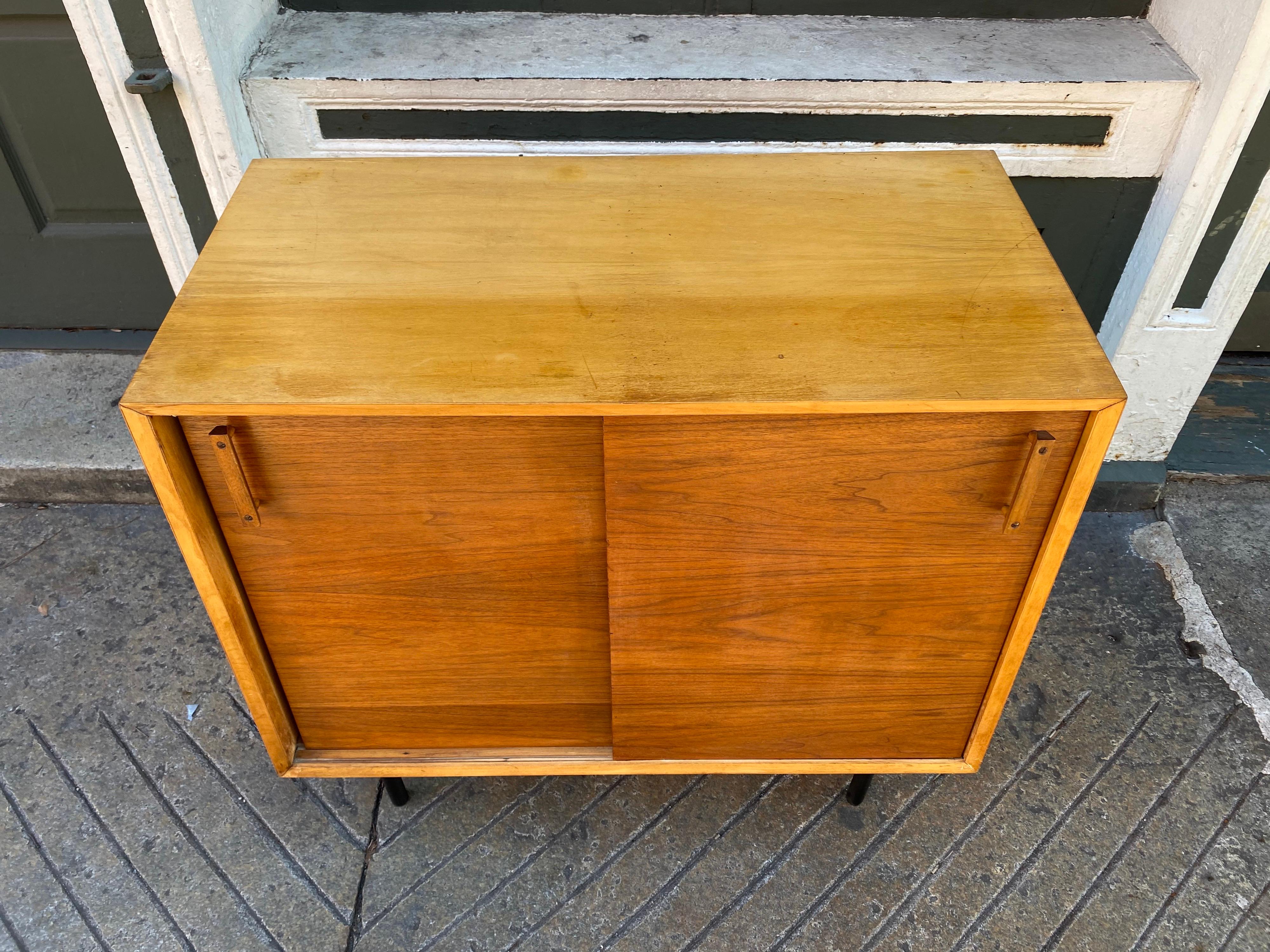 DesignCraft 2-Door Birch and Walnut Cabinet at 1stDibs | designcraft ...