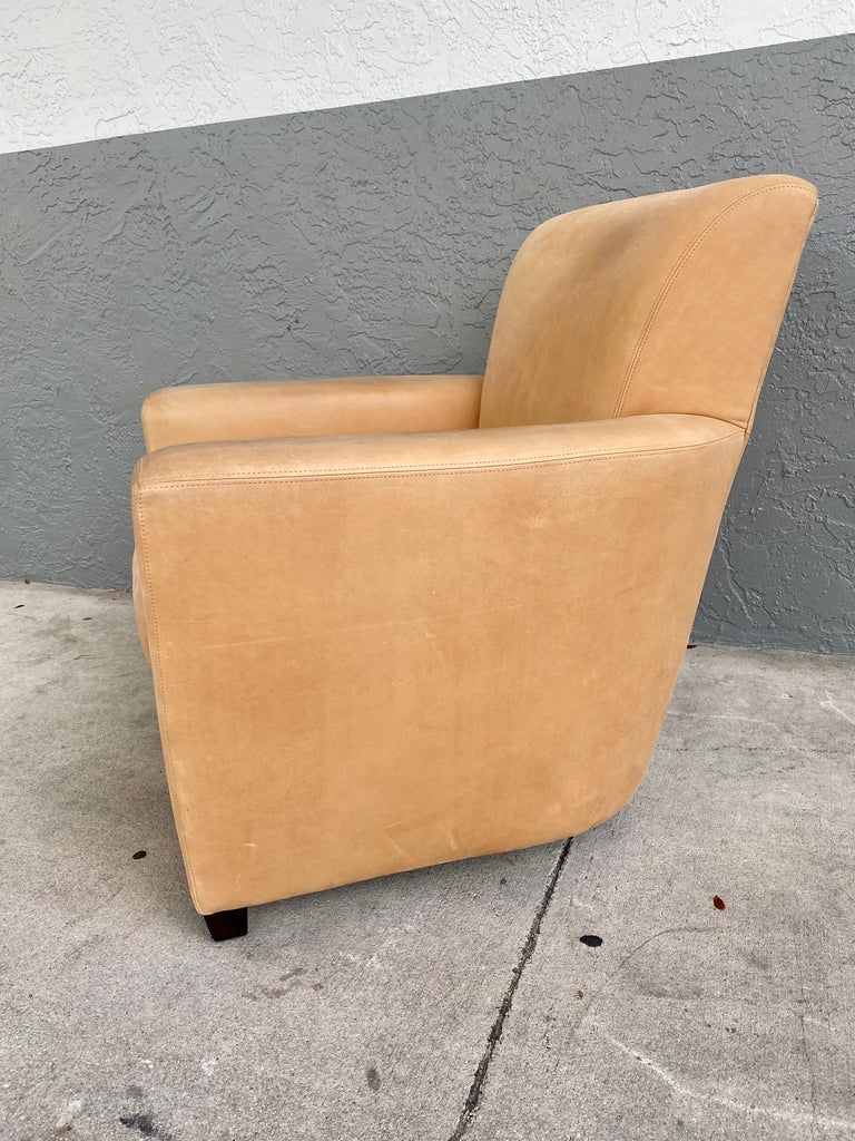 Designed by Coach, Inc. for Baker Natural Leather Curved Chair and ...