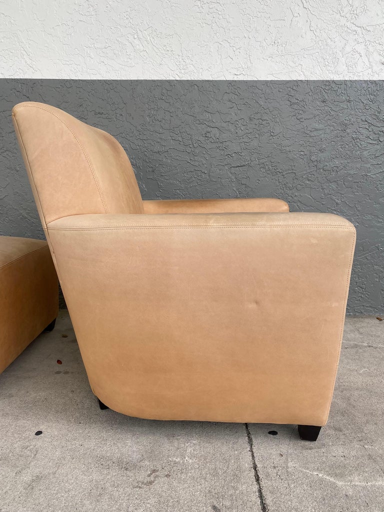 Designed by Coach, Inc. for Baker Natural Leather Curved Chair and ...