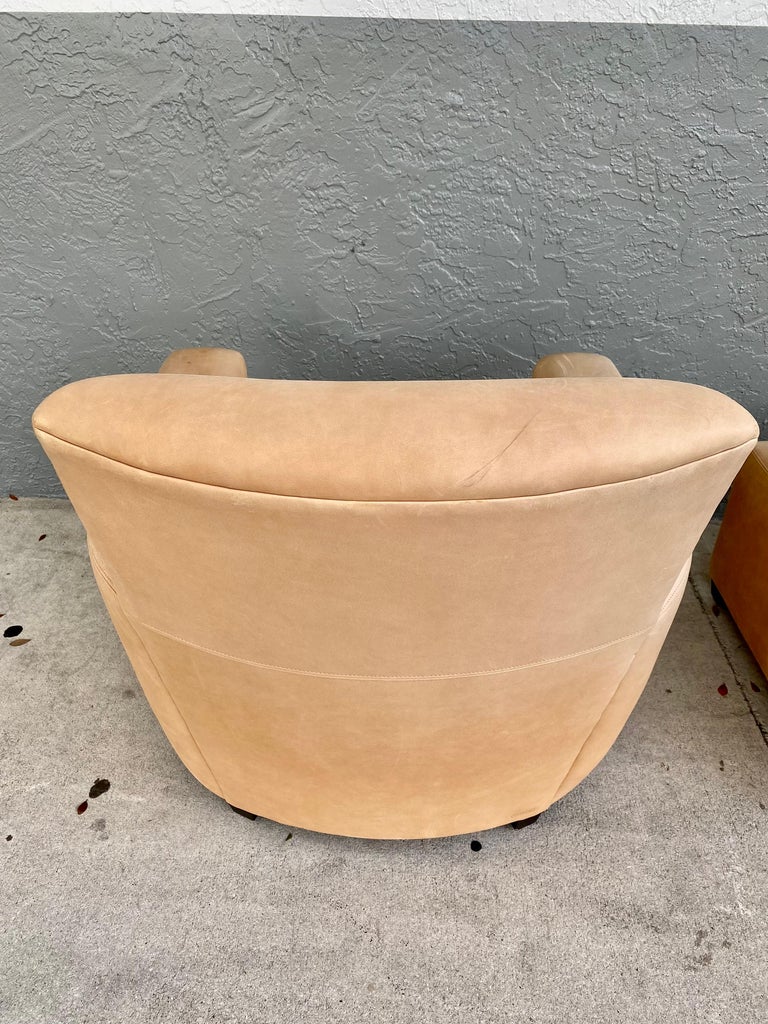 Designed by Coach, Inc. for Baker Natural Leather Curved Chair and ...