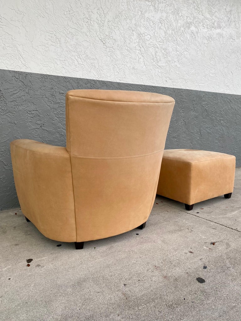 Designed by Coach, Inc. for Baker Natural Leather Curved Chair and ...