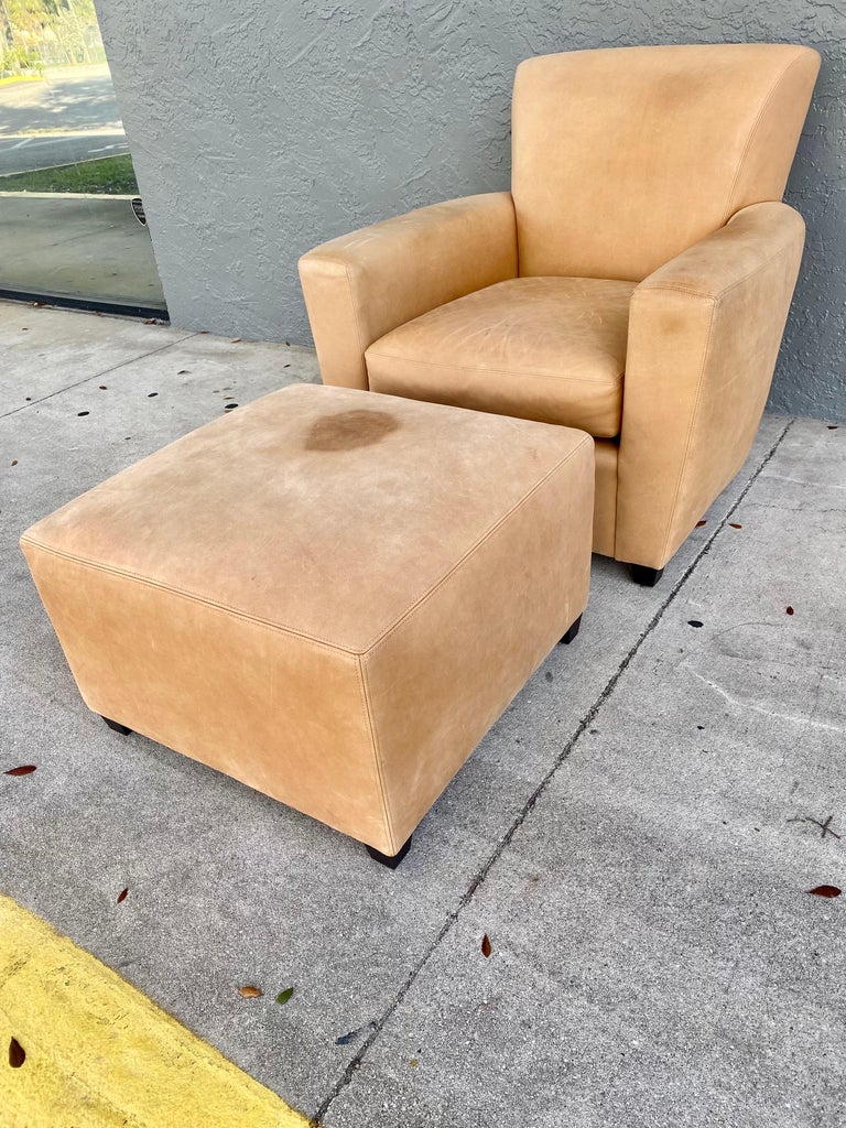 Designed by Coach, Inc. for Baker Natural Leather Curved Chair and ...