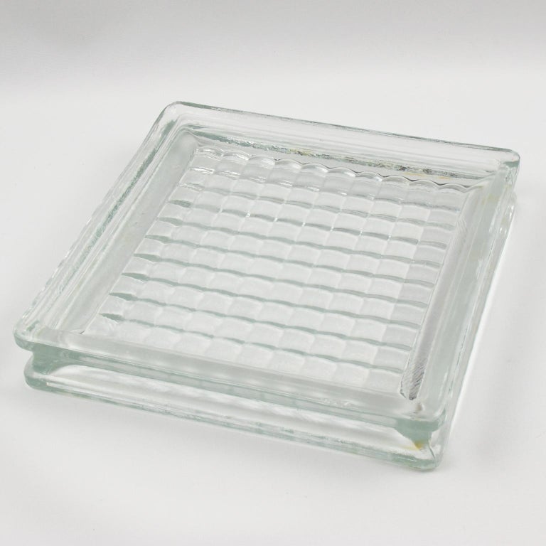 Designed by Le Corbusier for Lumax 1950s Nevada Molded Glass Desk Tidy ...