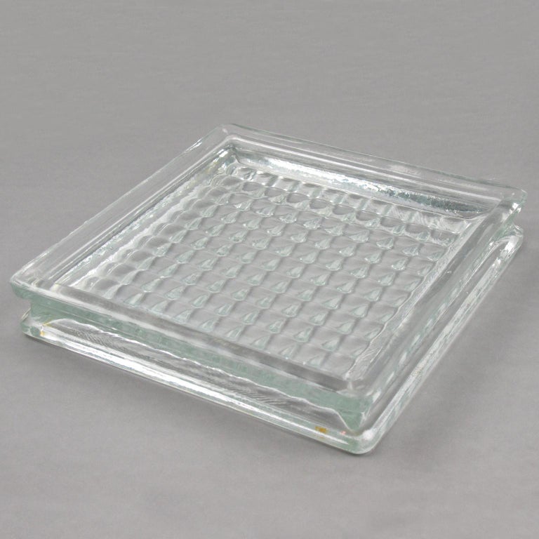 Designed by Le Corbusier for Lumax 1950s Nevada Molded Glass Desk Tidy ...