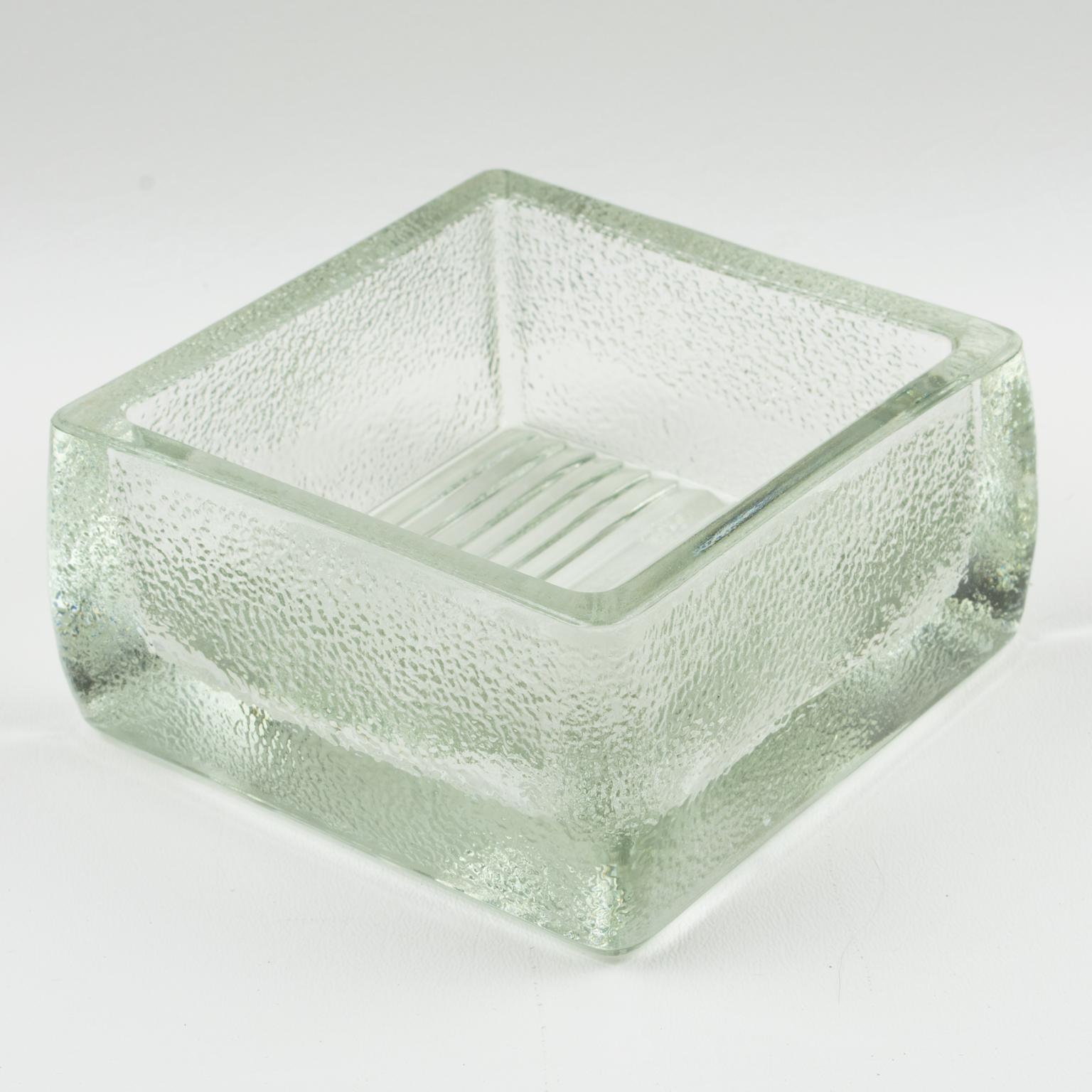 Designed by Le Corbusier for Lumax Molded Glass Catchall Ashtray Desk ...