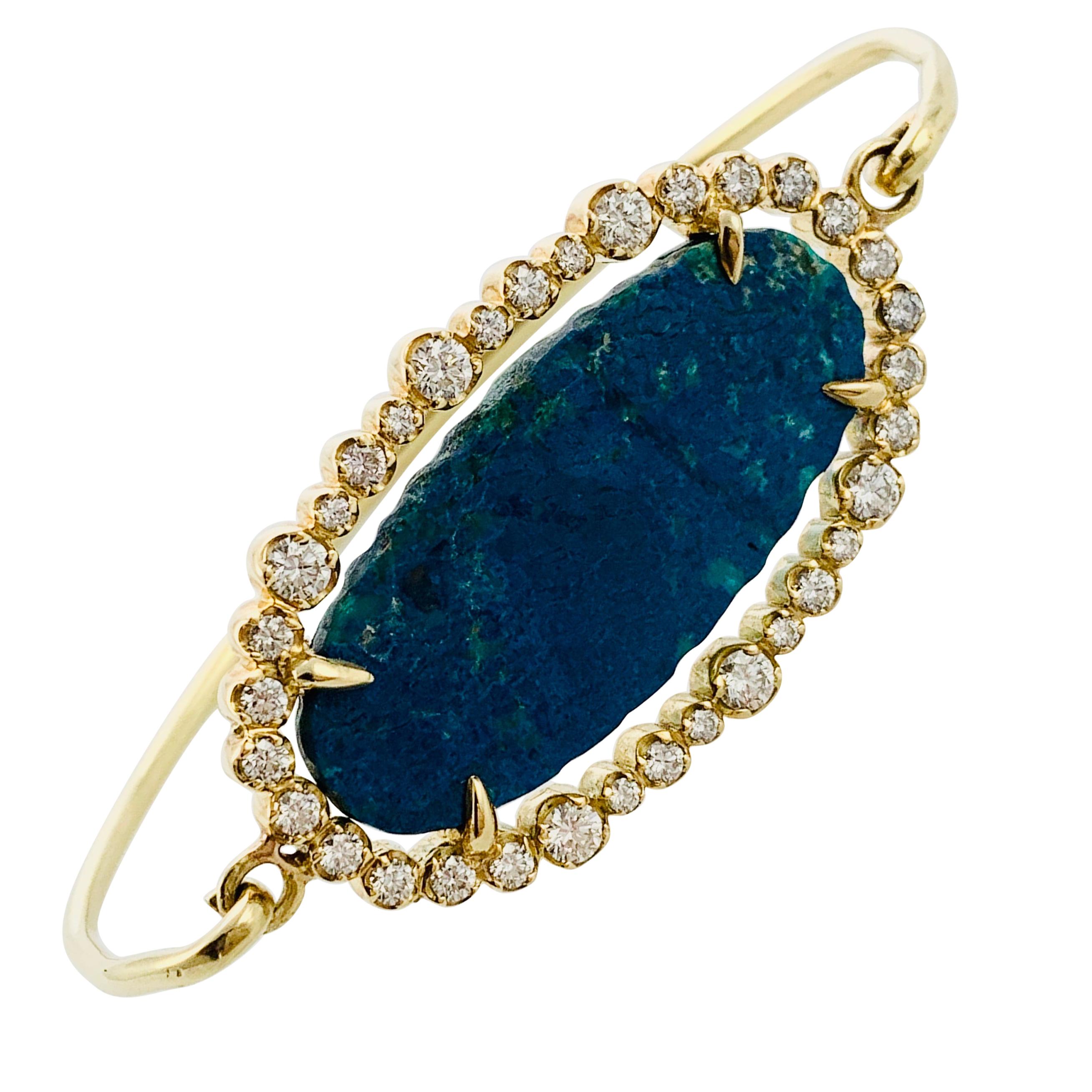 18 Karat Gold Designer Bangle Bracelet - 3 For Sale on 1stDibs