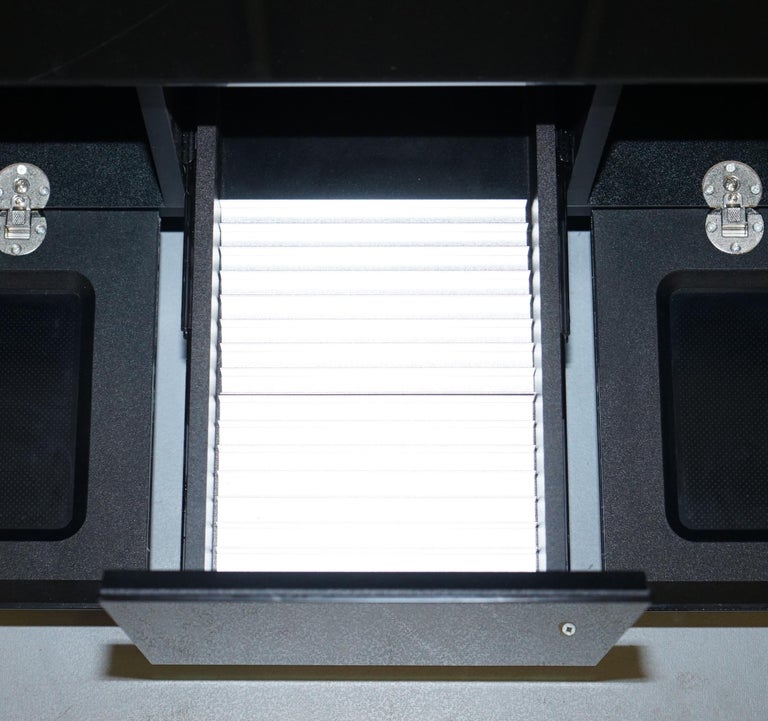 Designer Black Glass Bs EN 12150-1 Alphason Television Media TV Stand ...