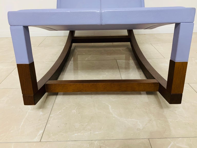 exclusive original Designer Chair light blue leather Poltrona Frau Don ...