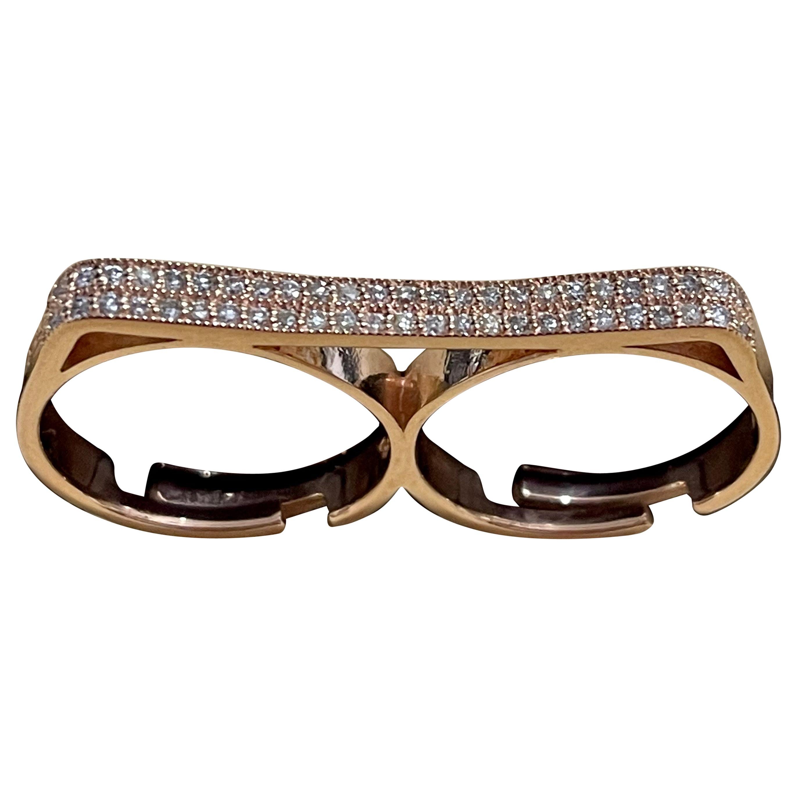 Customizable 14 Karat Rose Gold Ruby Cocktail Ring with Diamonds For ...