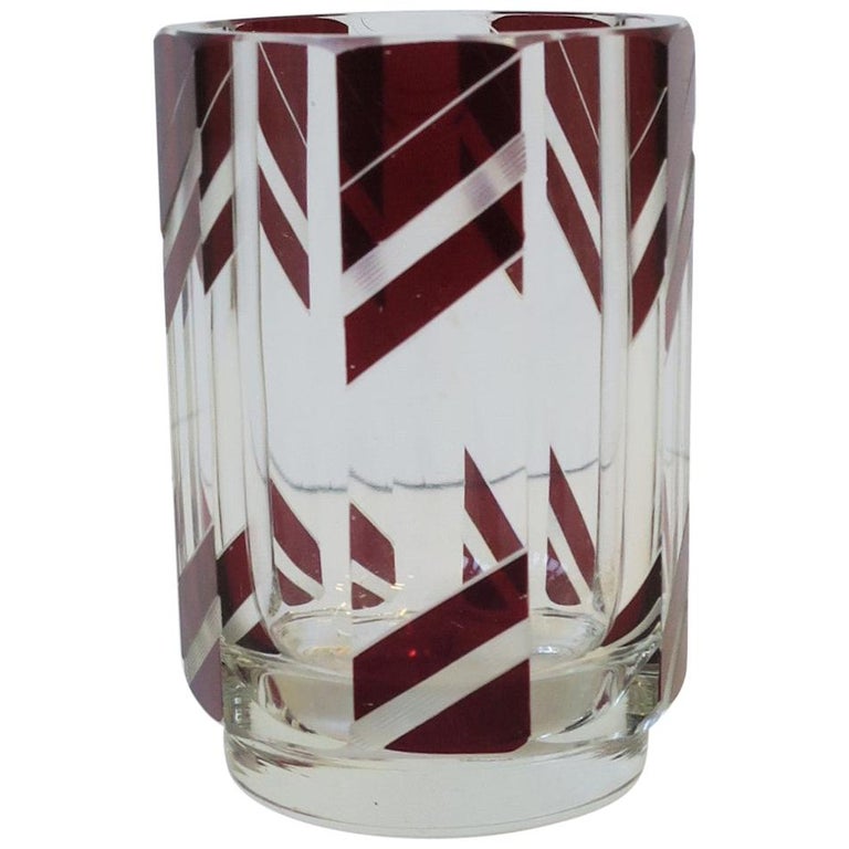 Designer European Art Deco Crystal Drinking Glass By Karl Palda At 1stdibs Art Deco Drinking