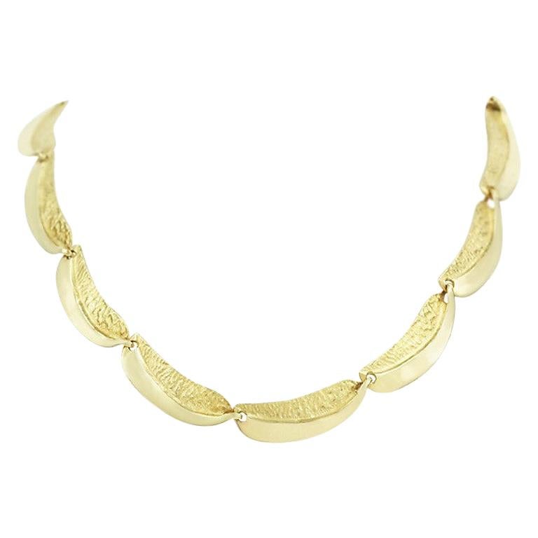 Designer Fashion Fine Jewelry Yellow Gold Necklace For Sale at 1stDibs