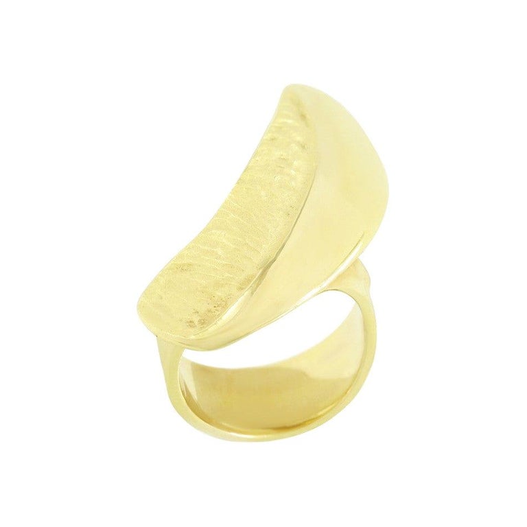Designer Mode feiner Schmuck Gelbgold Ring im Angebot bei 1stDibs