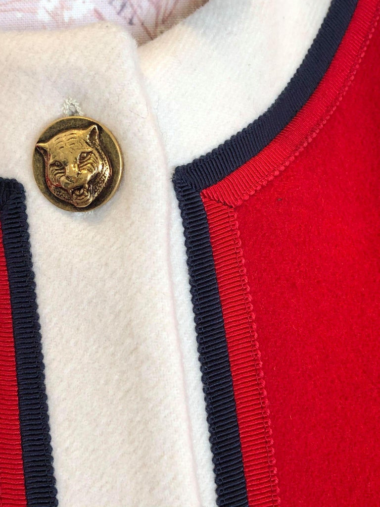 DESIGNER GUCCI Long coat red - 48 For Sale at 1stDibs | red gucci coat