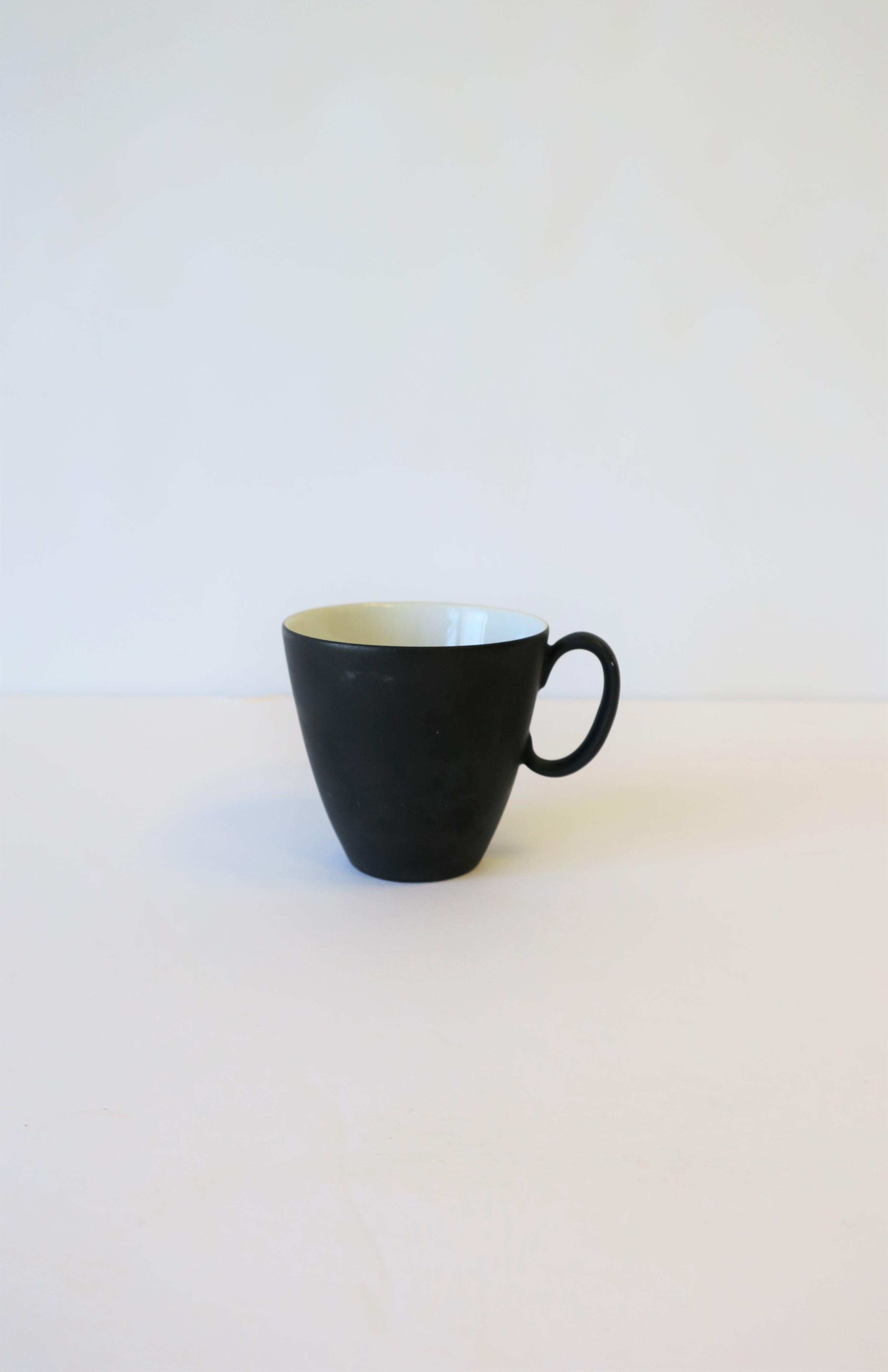 Designer Ray Loewy Matte Black and White Espresso Coffee or Tea ...