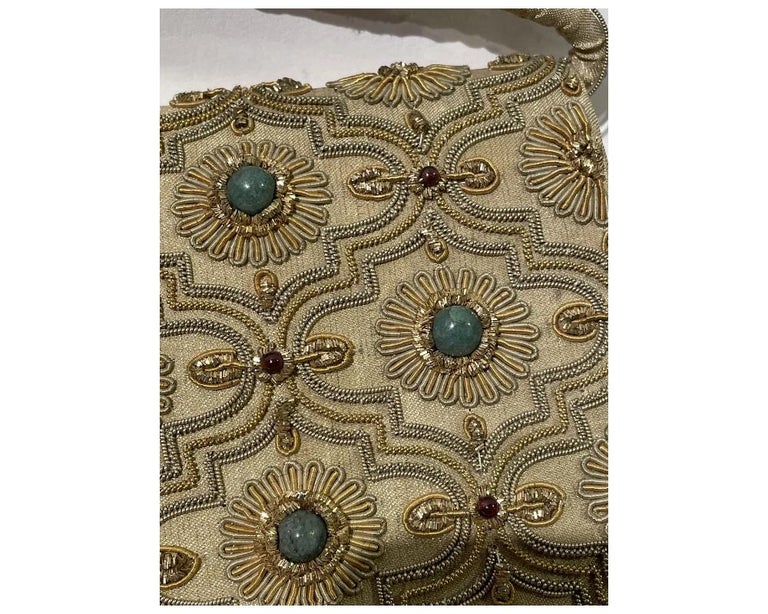 Designer Rare Van Cleef Arpels Style Jeweled Bag Clutch For Sale at 1stDibs