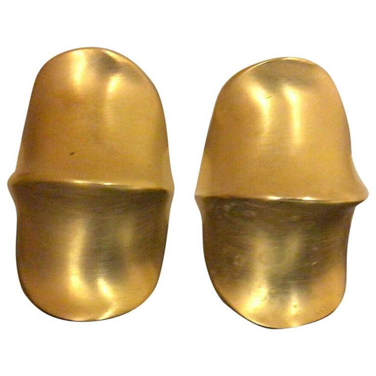 Designer Signed Clara Studio Inc. Modern Runway Clip Earrings For Sale ...