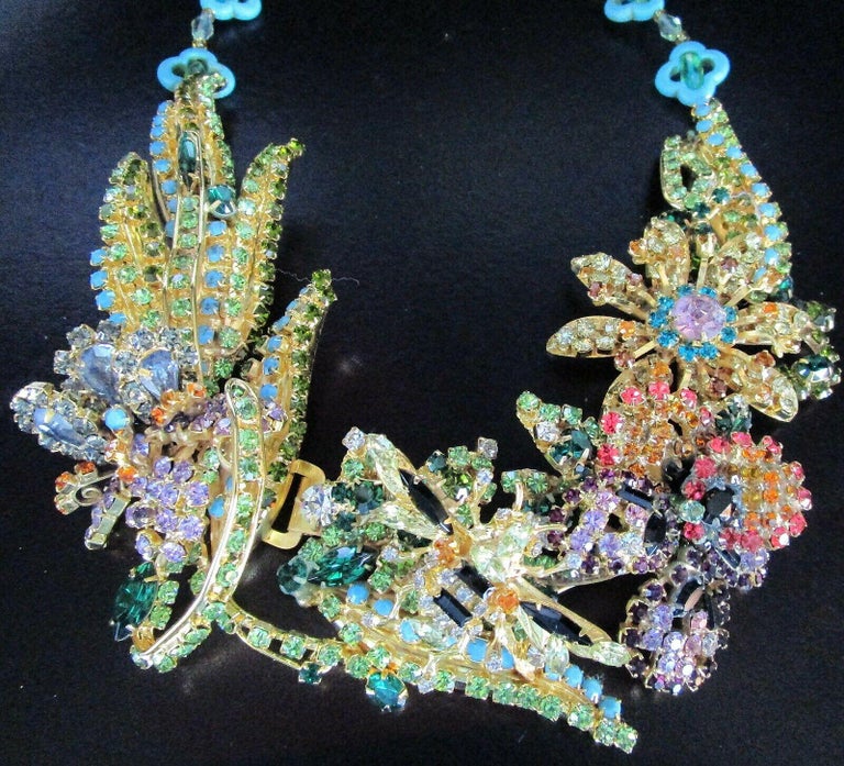 Designer Signed Ken Morrison Rare Vintage Crystal Bumble Bee Garden ...