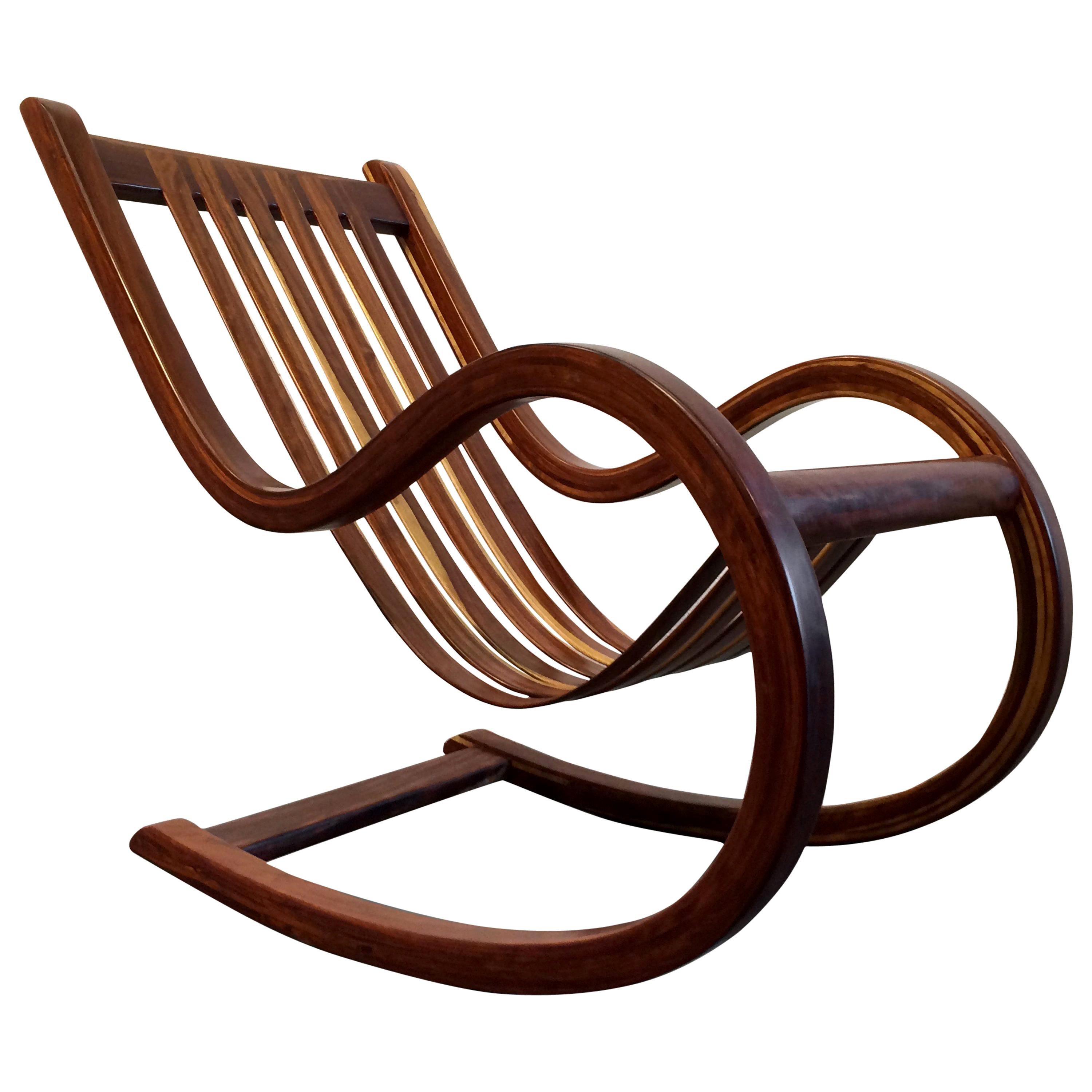 Unusual Modernist Hand Crafted Adult-Size Rocking Horse at 1stdibs