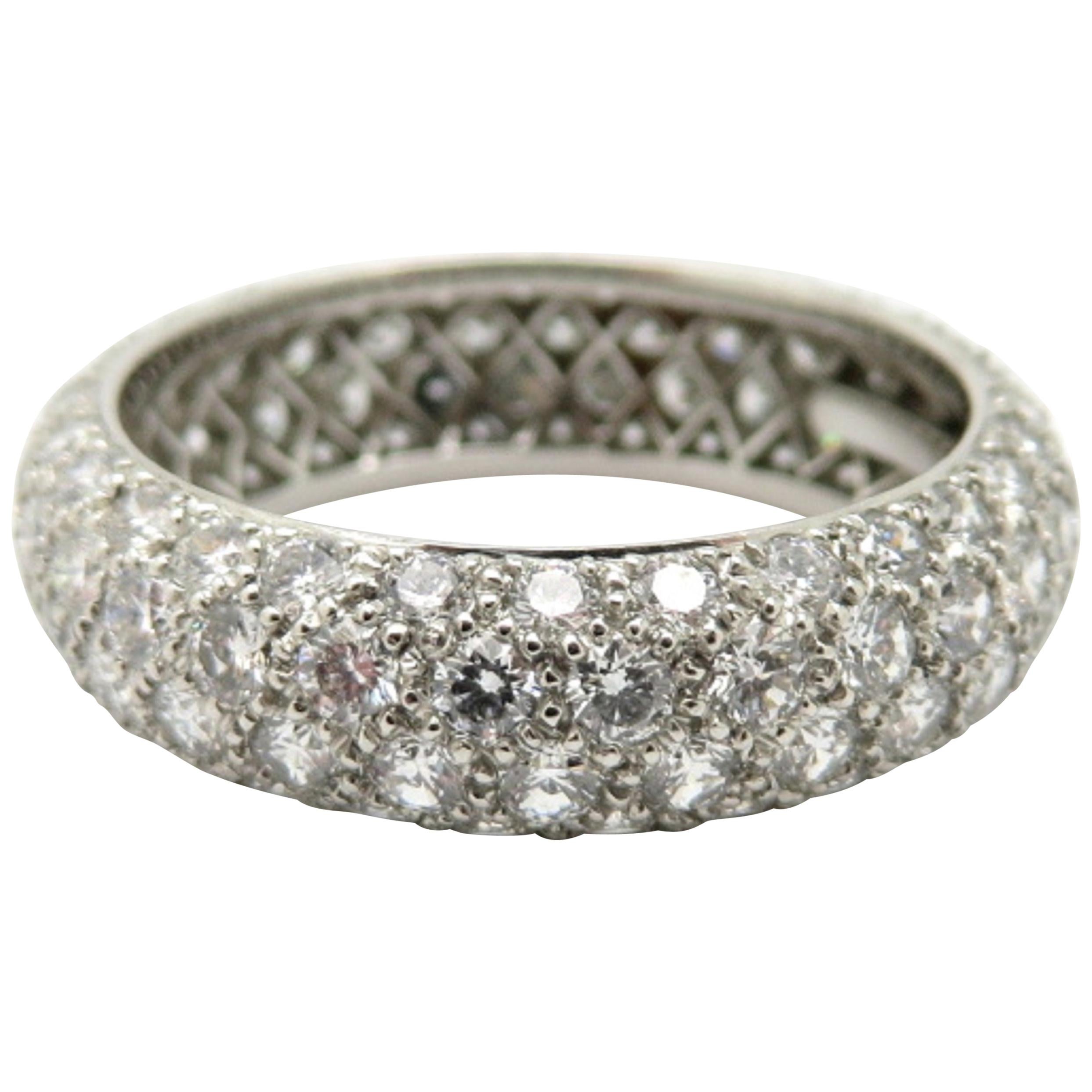 Tiffany and Company Diamond Platinum Eternity ring at 1stdibs