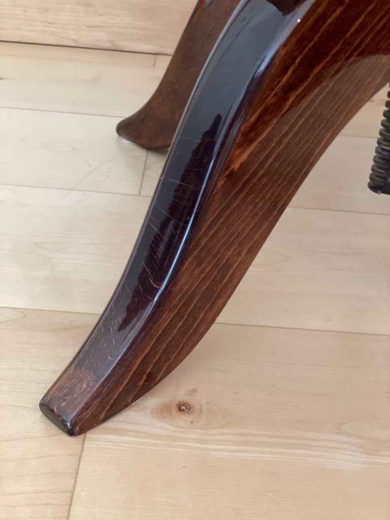 Desk Chair by Roux-Spitz Adjustable Swivel Rosewood Beige French ...