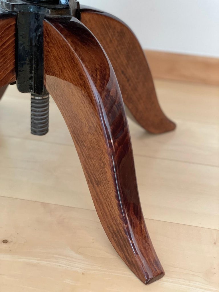 Desk Chair by Roux-Spitz Adjustable Swivel Rosewood Beige French ...