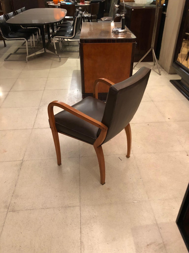 Desk Chair Style: Art Deco, France, Material Wood and Leather, 1930 For ...