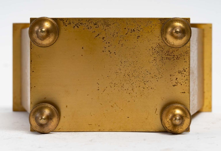 Desk Clock of the Lancel Paris Brand from the 1940s For Sale at 1stDibs