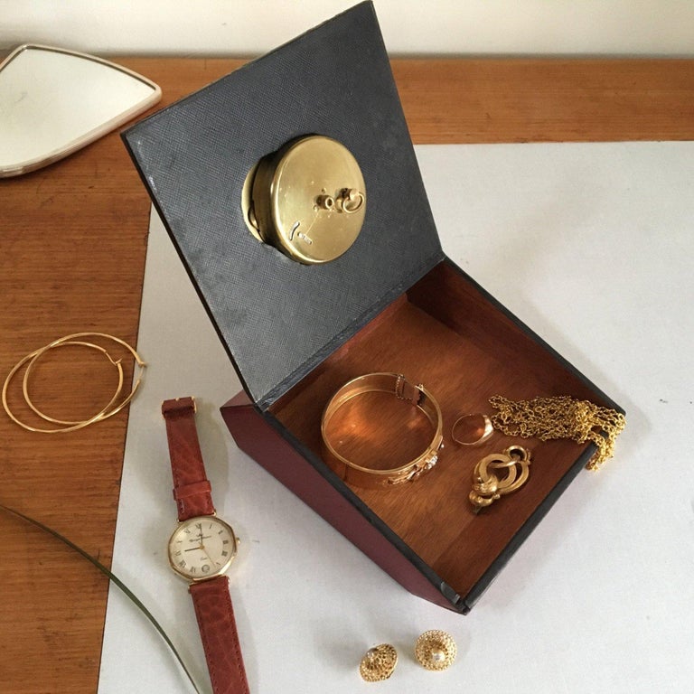 Desk Clock or Jewelry Box from Longchamp, Paris For Sale at 1stDibs