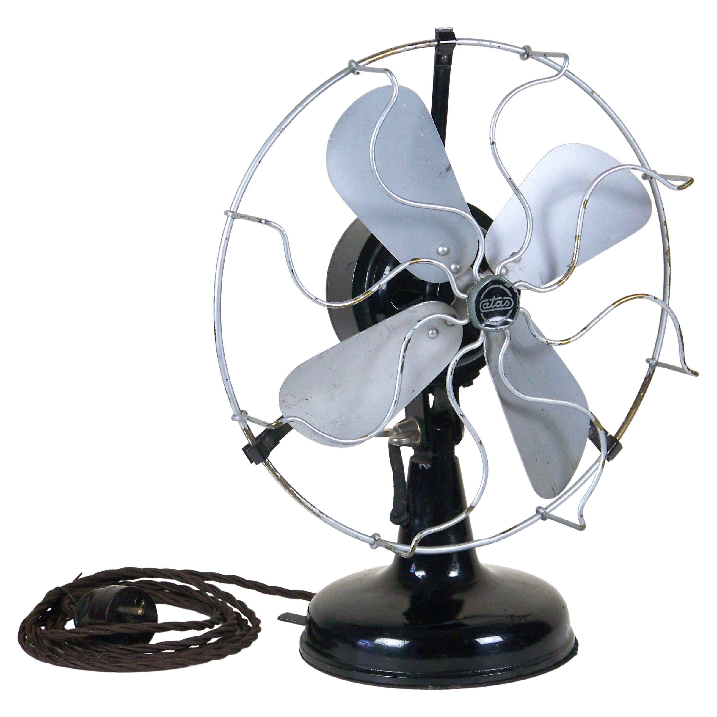 Table Fan with Oscillation, circa 1920 at 1stDibs