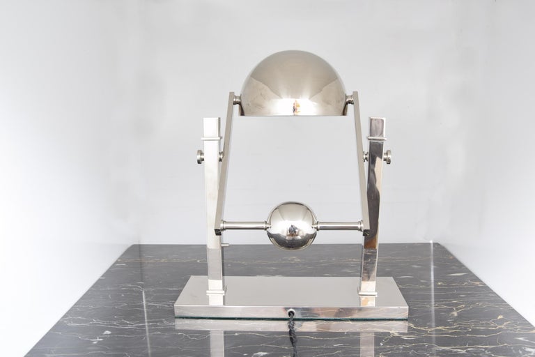 Desk or Table Lamp Designed by Jacques Adnet at 1stDibs