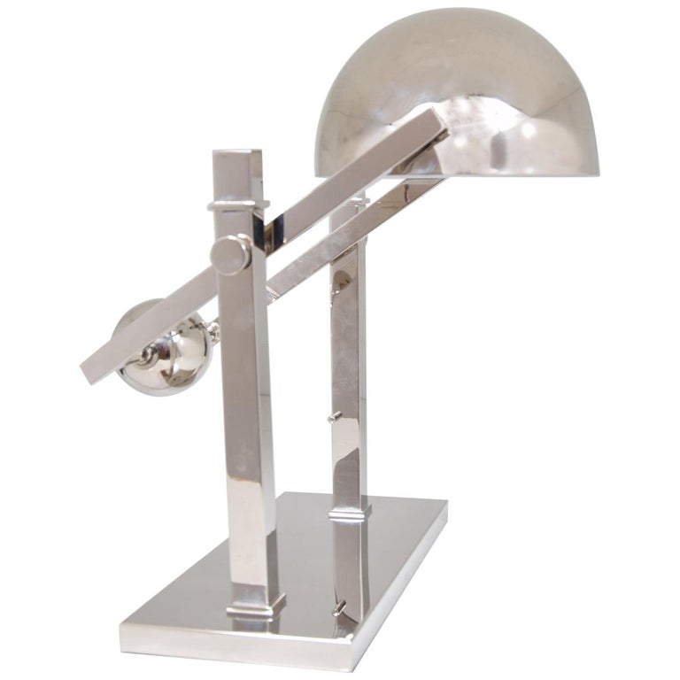 Desk or Table Lamp Designed by Jacques Adnet at 1stDibs