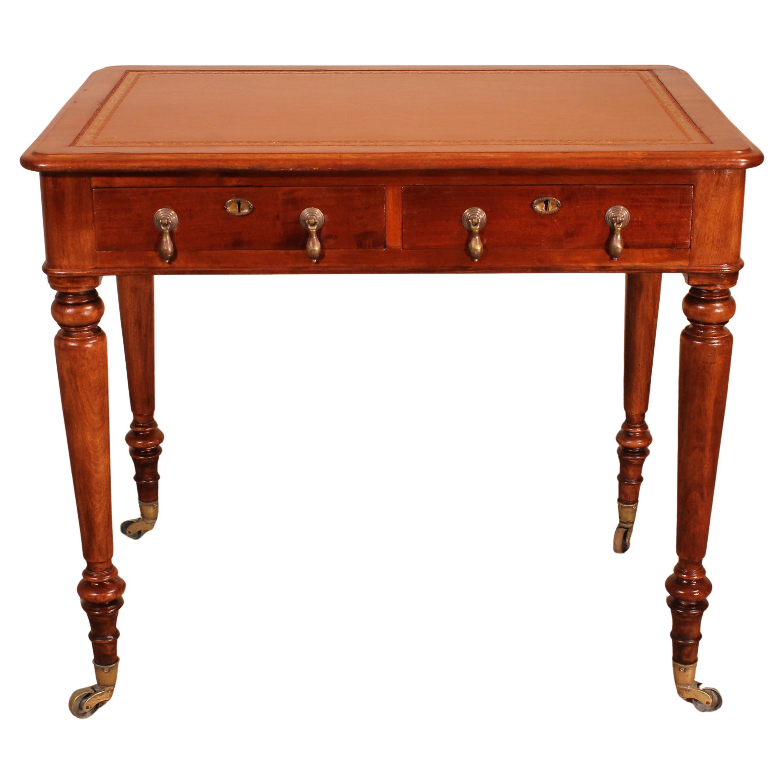 French 19th Century Desk with Turned Legs For Sale at 1stDibs | writing ...