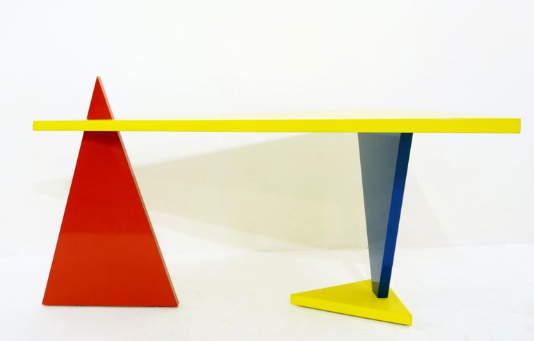 Desk/Table "Memphis" Style at 1stDibs