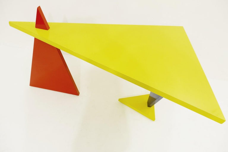 Desk/Table "Memphis" Style at 1stDibs