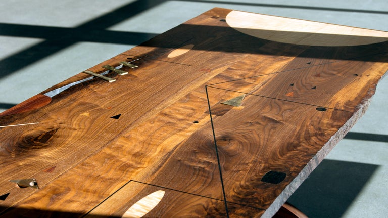 Desk with Inlays and Exquisite Sculptural Detailing, Poet's Desk For ...
